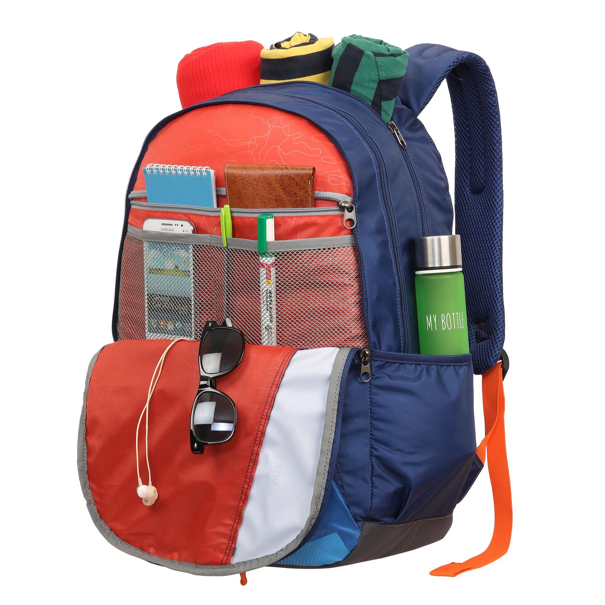 Buy Lavie Sport Navy Darwin Backpack Online