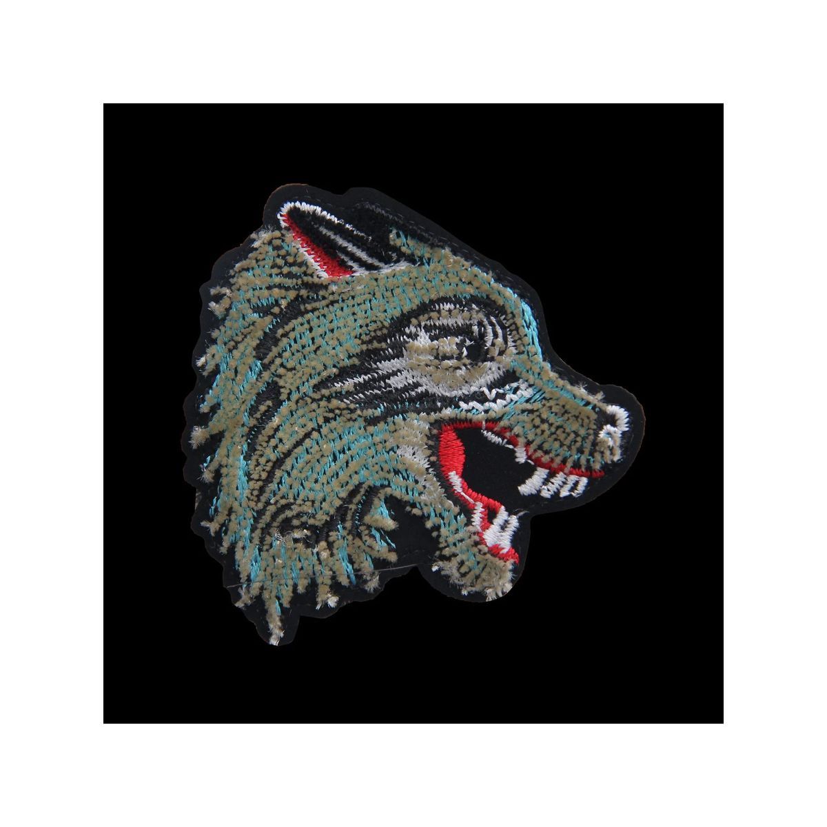 Buy BadgePack Designs Blue Grey Velvet Howling Wolf Badge Online