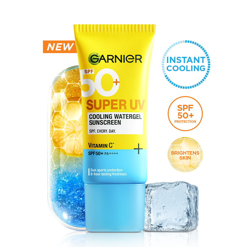 Buy Garnier Super UV Cooling Water Gel Sunscreen SPF 50+ PA++++ Online