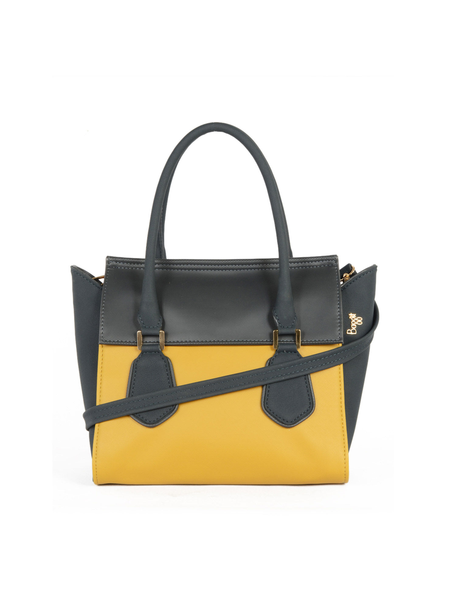 Buy Baggit Beetal Yellow Medium Satchel Handbag Online