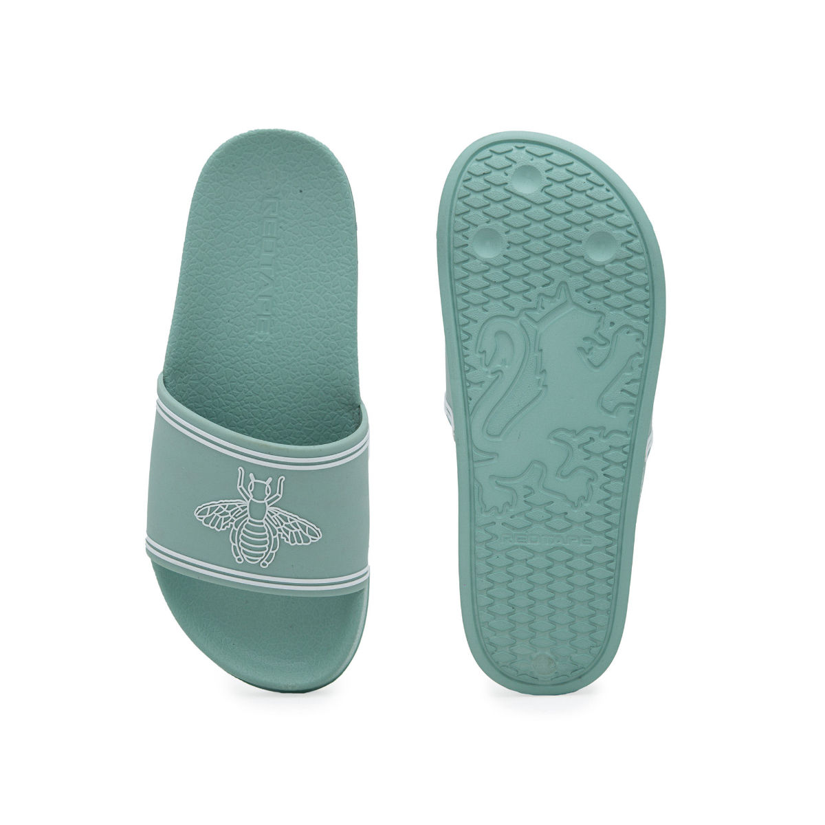Buy Red Tape Solid Green Sliders Online