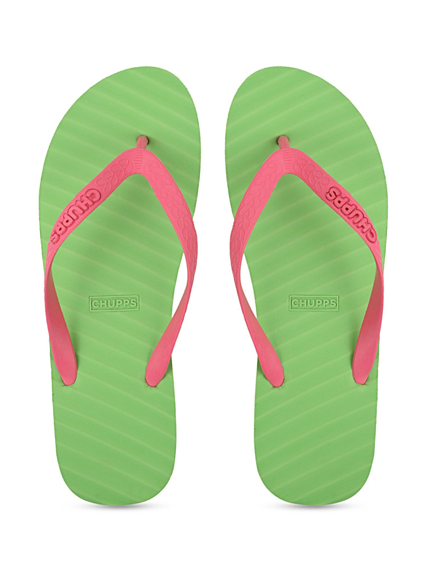 Buy Chupps Banana Leaf Lime Green Flip Flops Online