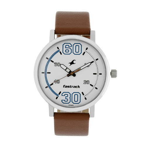 Fastrack NM38052SL07 White Dial Analog Watch For Men