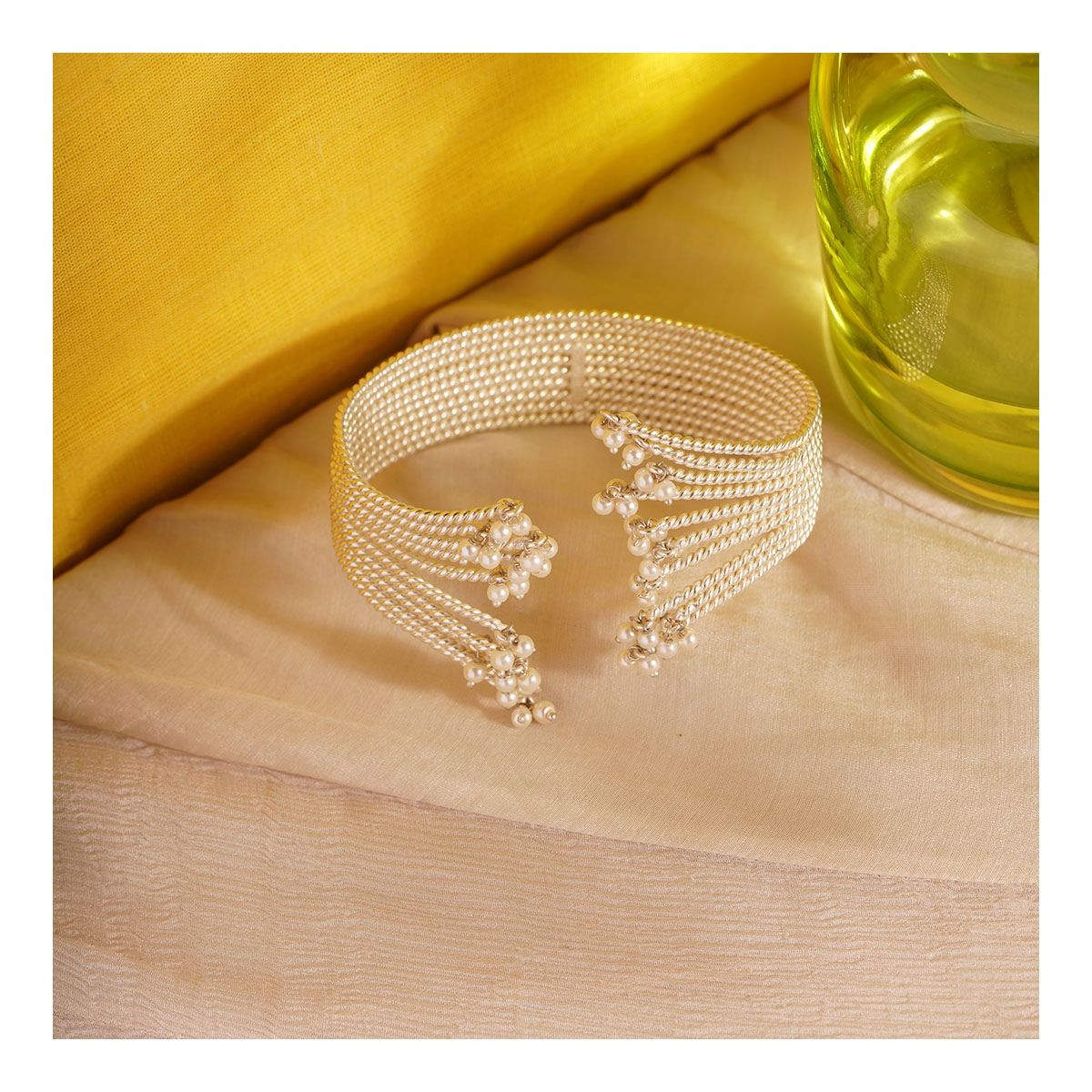 Buy Suhani Pittie Pearl Bunch Kada Online