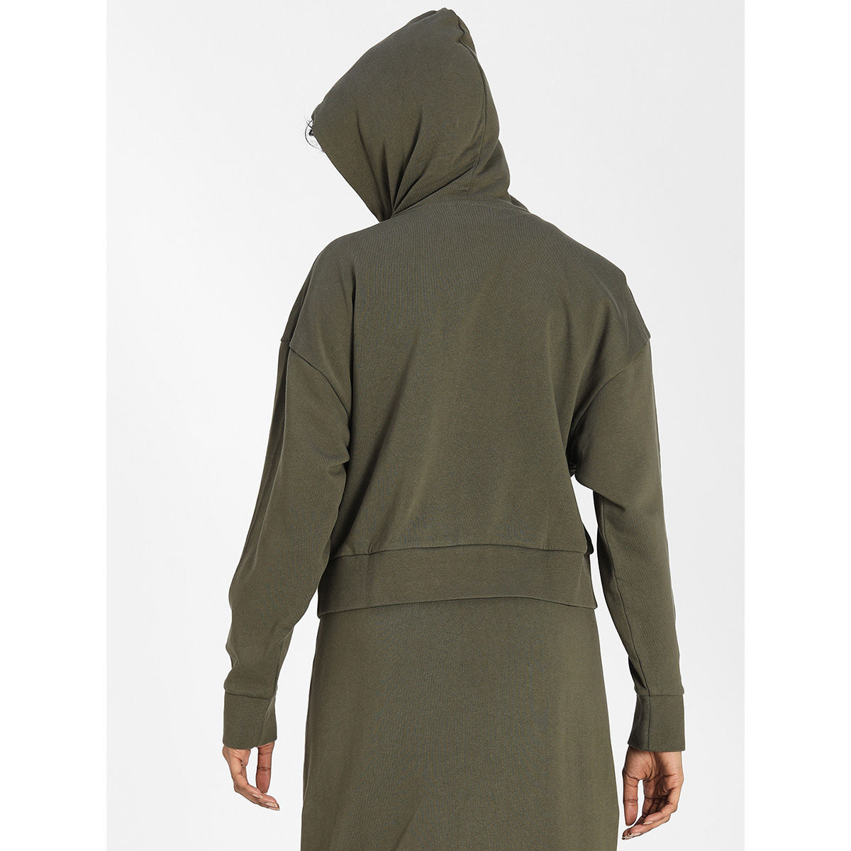 Buy Puma Her Full-zip Hoodie Tr Grape Leaf Women Green Hoodie Online
