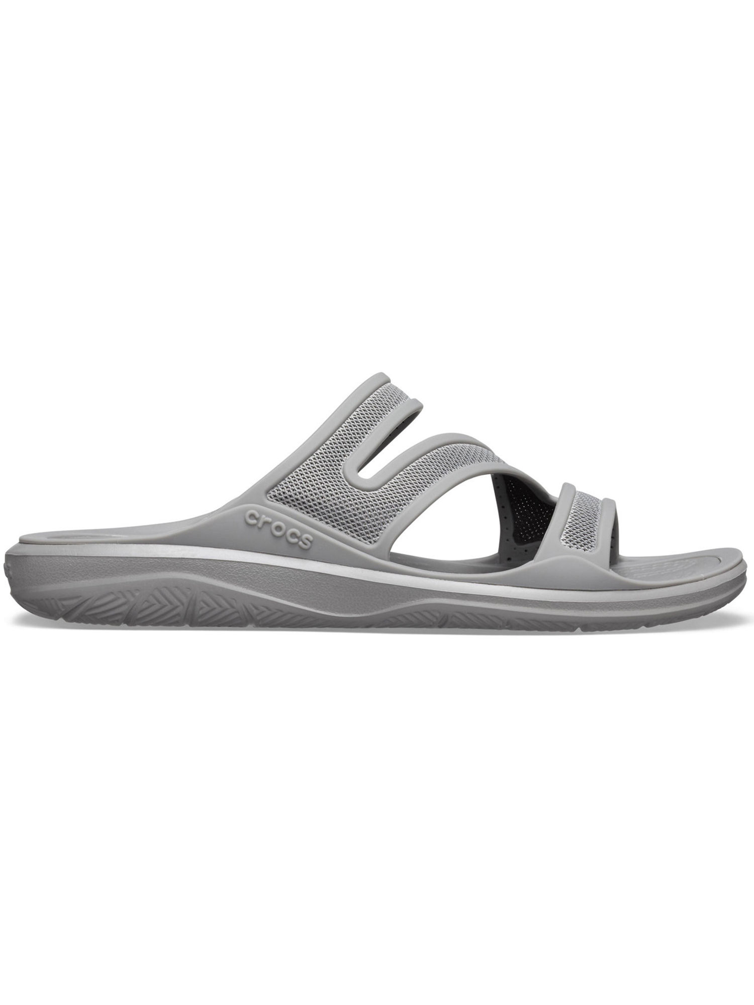 Crocs Grey Swiftwater Flats: Buy Crocs Grey Swiftwater Flats Online at ...