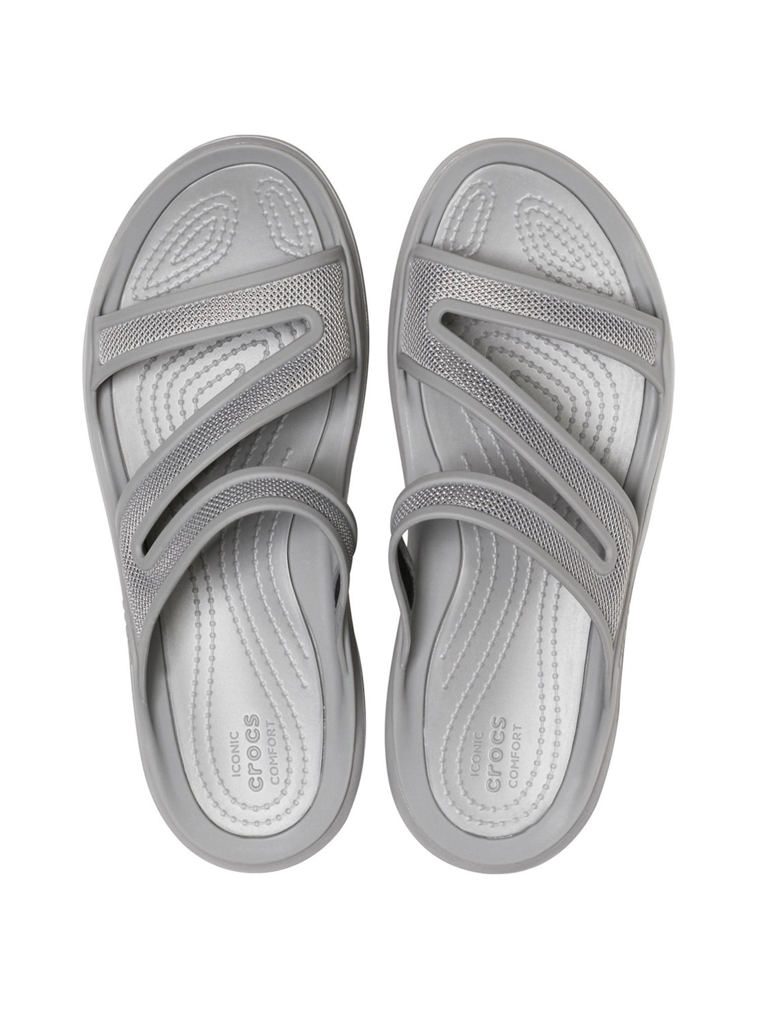 Crocs Grey Swiftwater Flats: Buy Crocs Grey Swiftwater Flats Online at ...