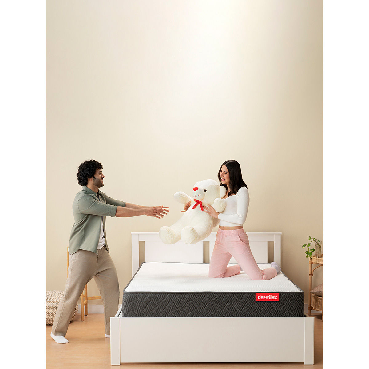 Buy duroflex LiveIn Bounce- 3 Zone Pocket Spring Roll Pack Mattress, 6 ...