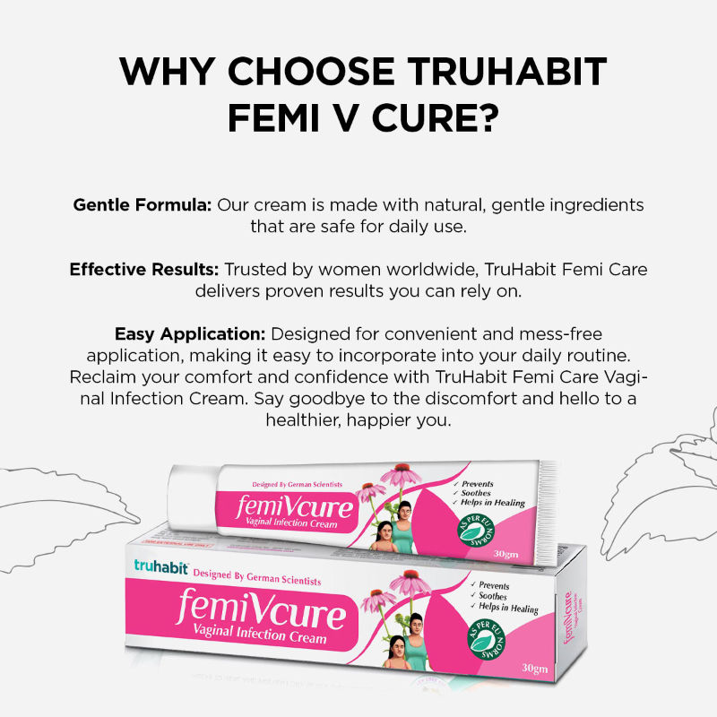 Buy Truhabit Femi V Cure Vaginal Infection Cream Online
