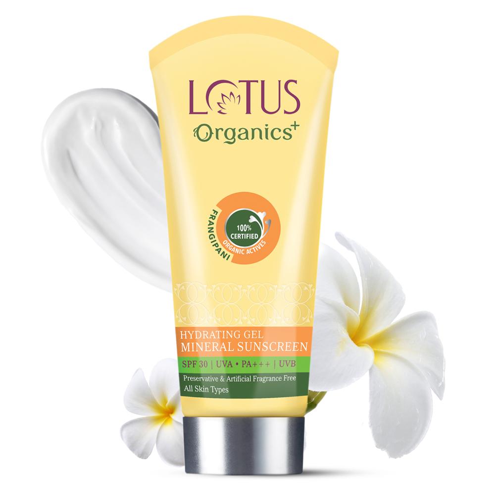 Buy Lotus Organics Hydrating Gel Mineral Sunscreen SPF 30 PA +++ Online