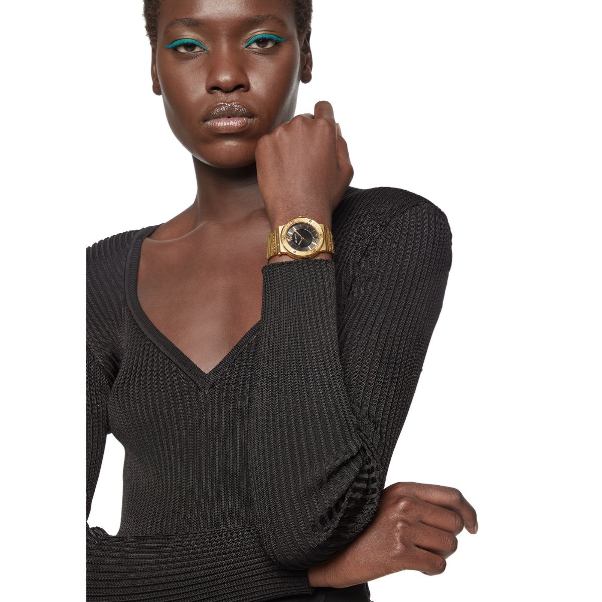 Buy Versace Analog Black Dial Women Watch - VEVH00820 Online