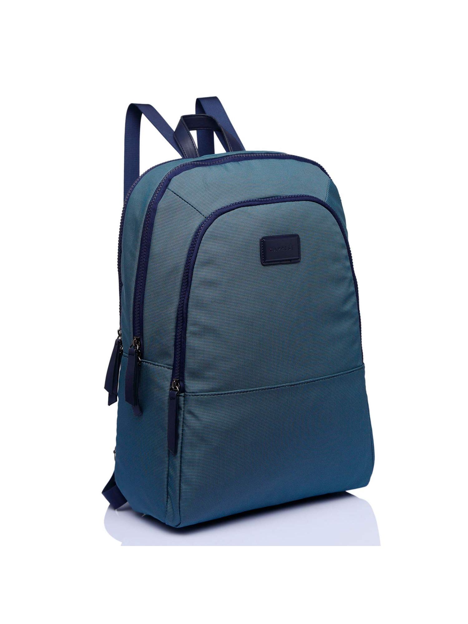 Buy Caprese Olly Large Teal Blue Backpack Online