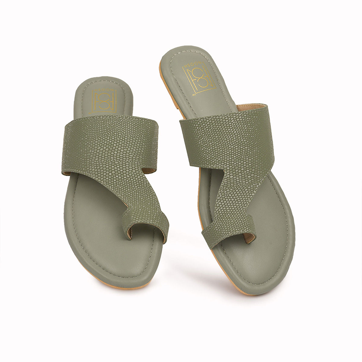Buy Noosh Dew Toe Ring Slippers Green Online