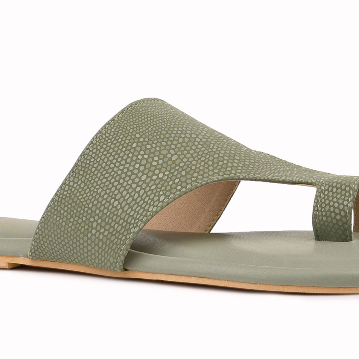 Buy Noosh Dew Toe Ring Slippers Green Online