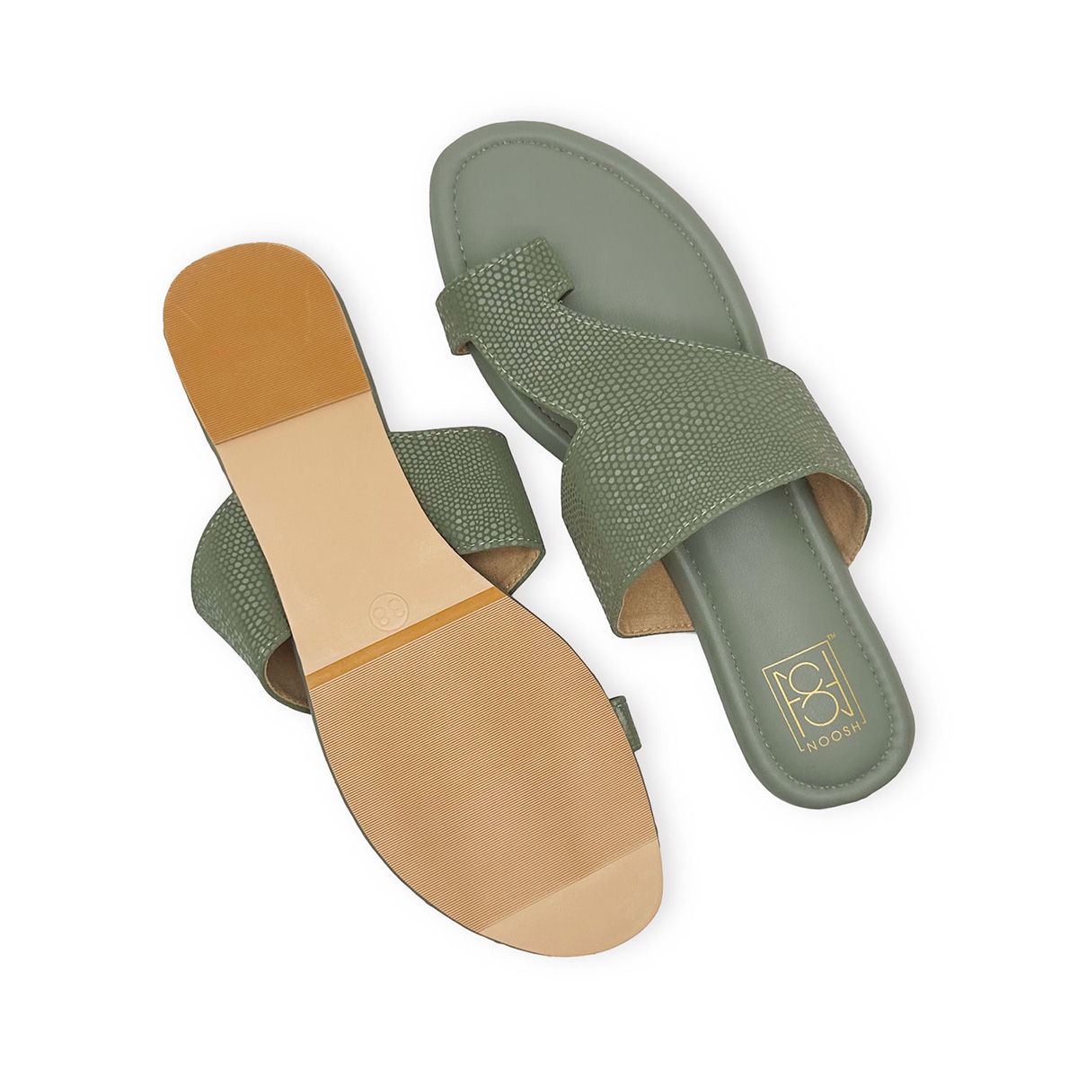 Buy Noosh Dew Toe Ring Slippers Green Online