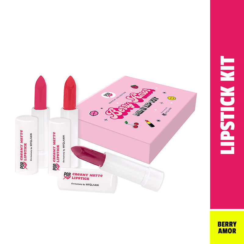 Buy MyGlamm POPxo Makeup Collection Mini Lip Kit - Creamy Matte Finish ...