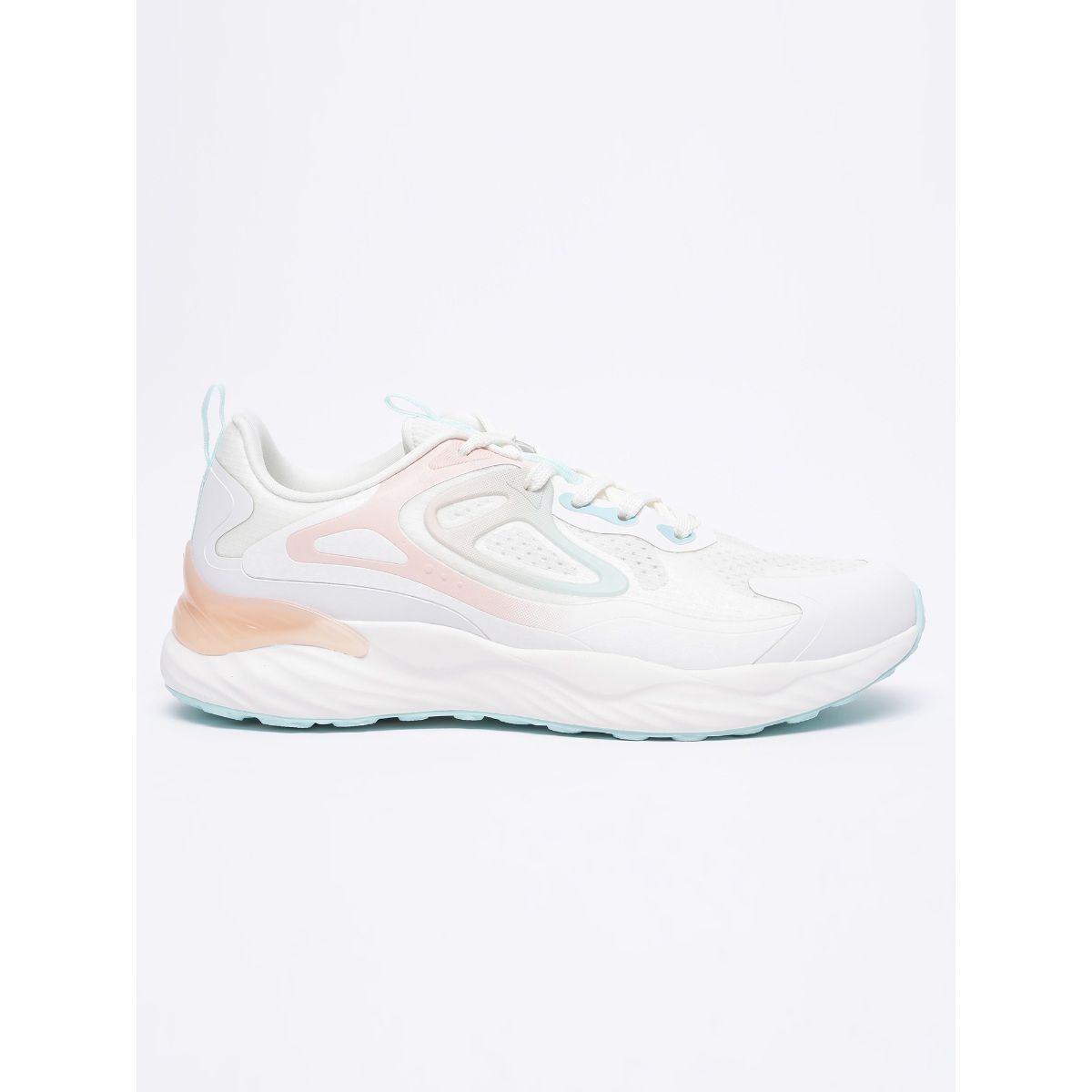 Xtep Women White & Green Colorblock Comfort Running Shoes: Buy Xtep ...