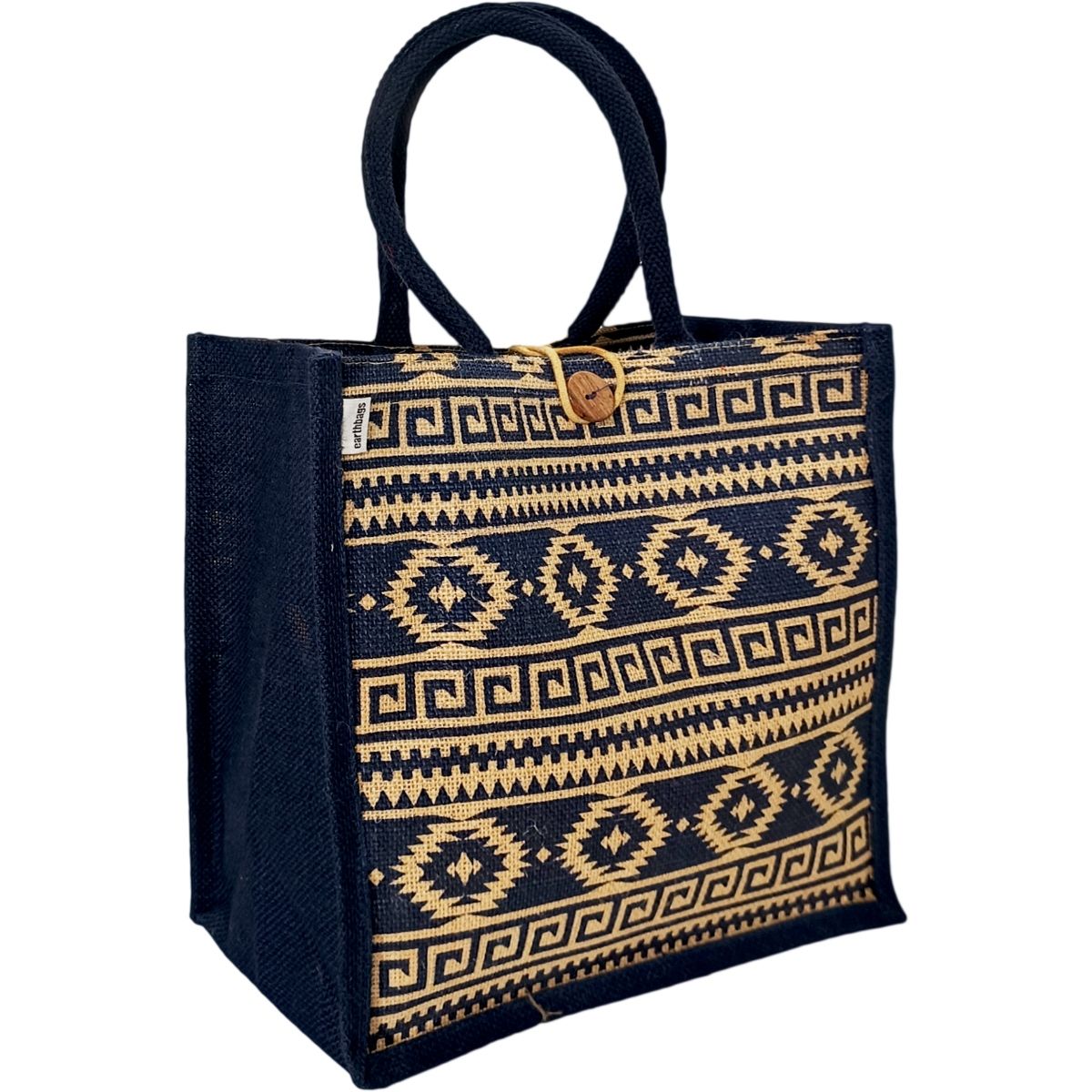 Earth Bags NEVY BLUE NORDIC PRINTED LUNCH BAGS WITH LOOP CLOSURE.: Buy ...