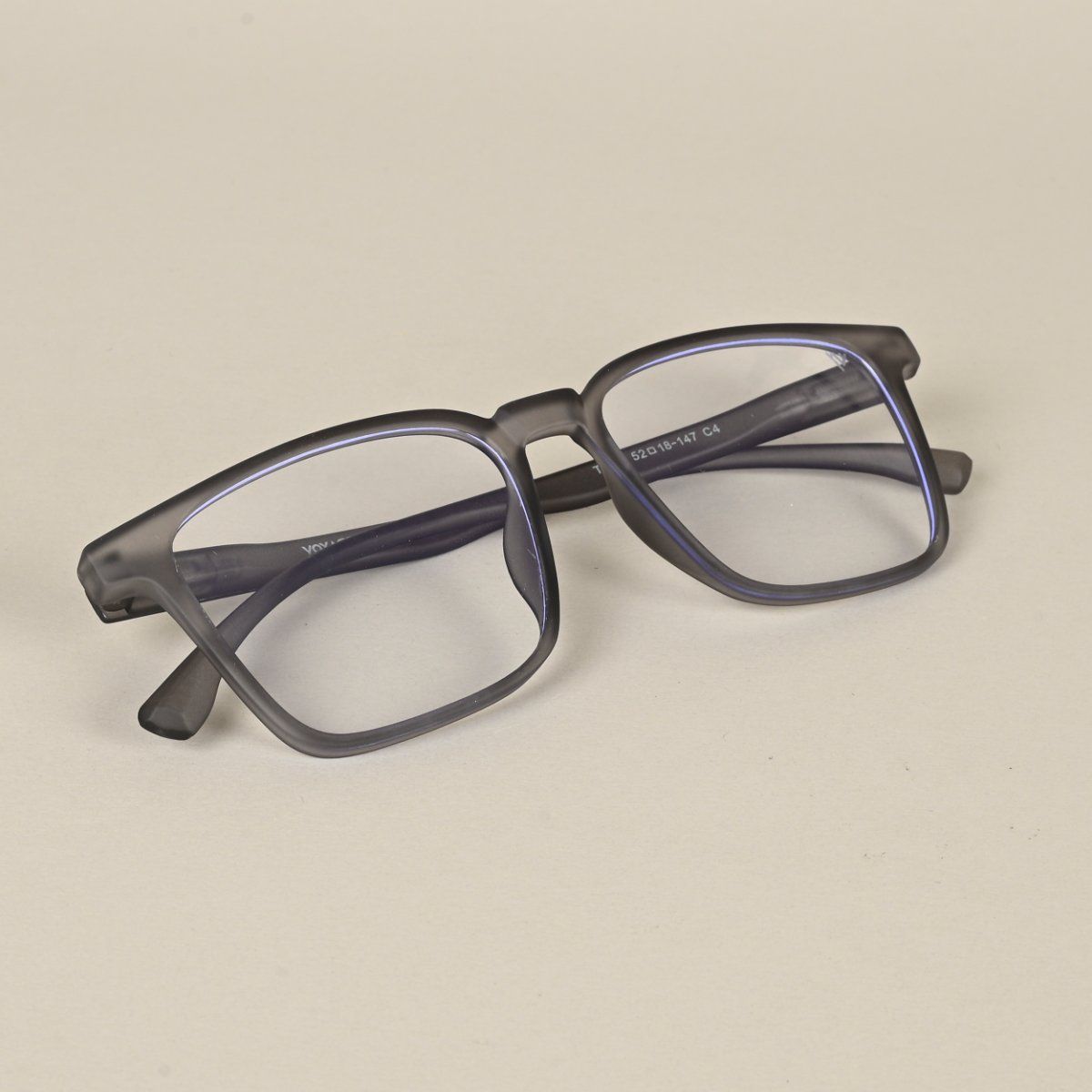 Buy Voyage Grey Square Eyeglasses for Men & Women (52) Online