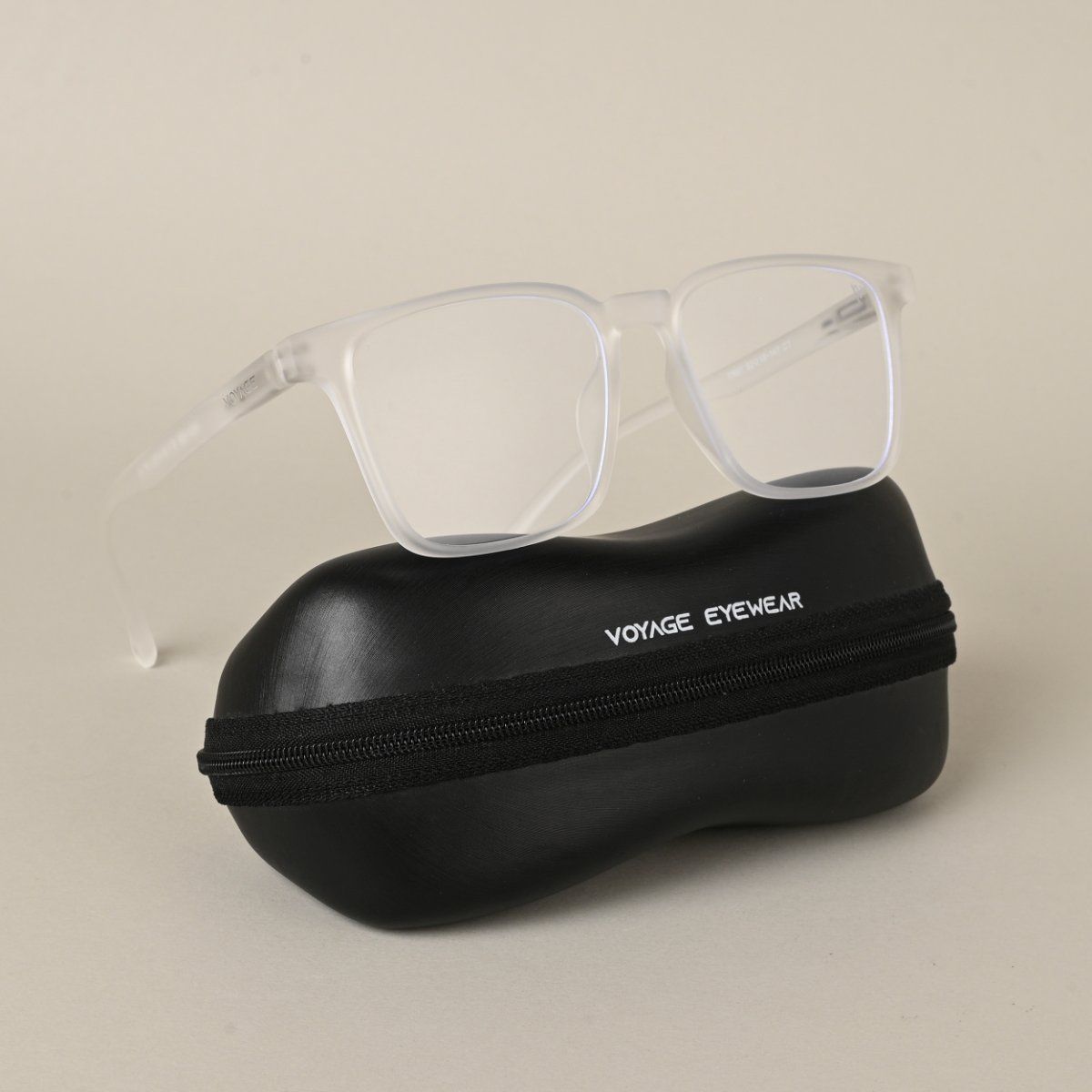 Buy Voyage Clear Square Eyeglasses for Men & Women (52) Online