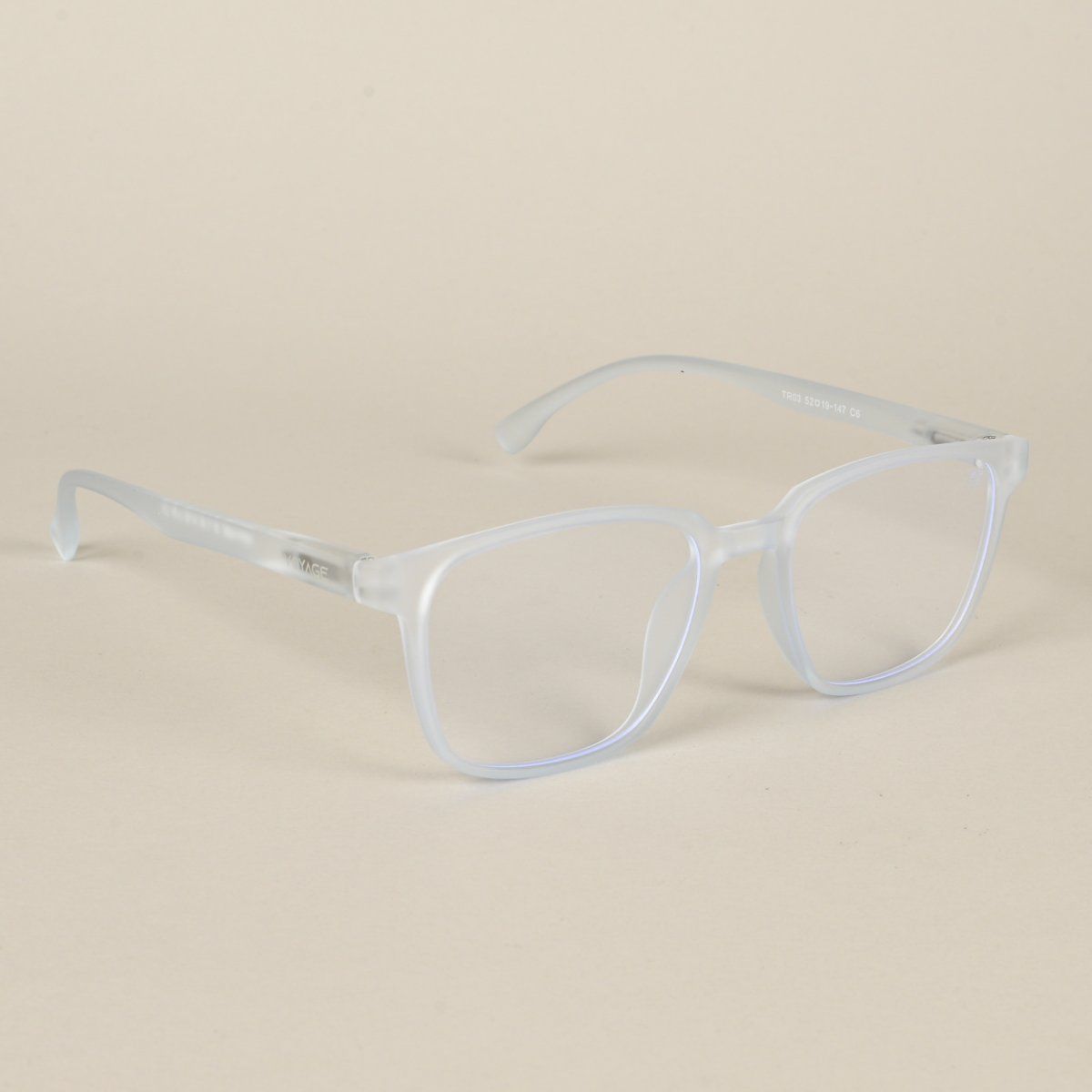 Buy Voyage Light Blue Square Eyeglasses For Men And Women 52 Online