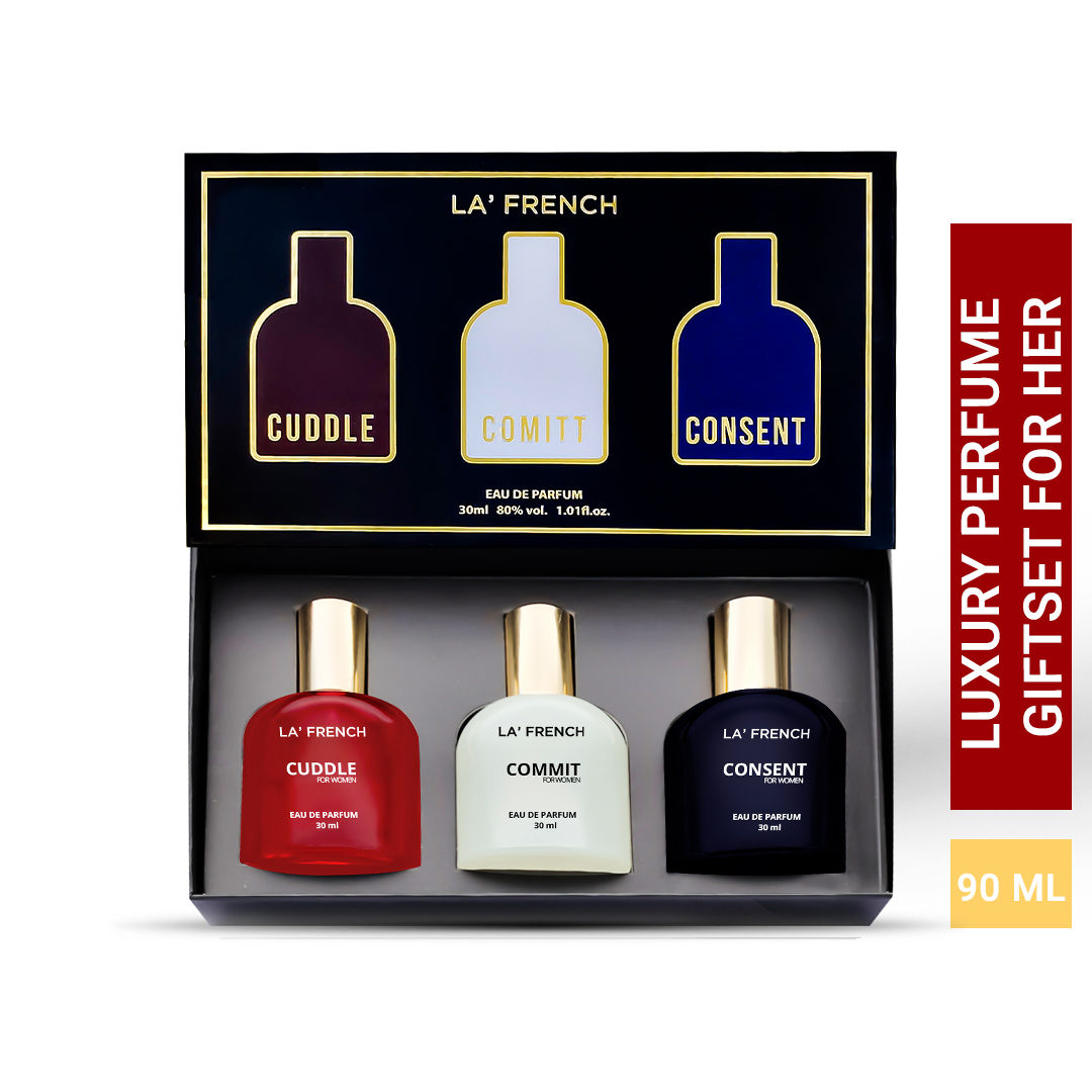 Buy La French Cuddle- Commit & Consent Perfume Gift Set For Women Online
