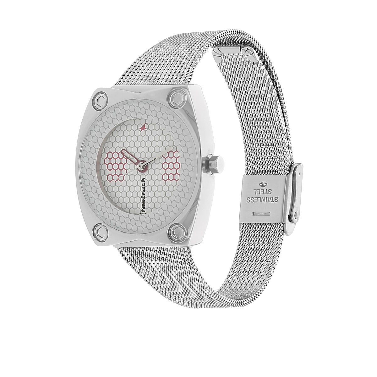 Fastrack White Dial Silver Stainless Steel Strap Watch: Buy Fastrack ...