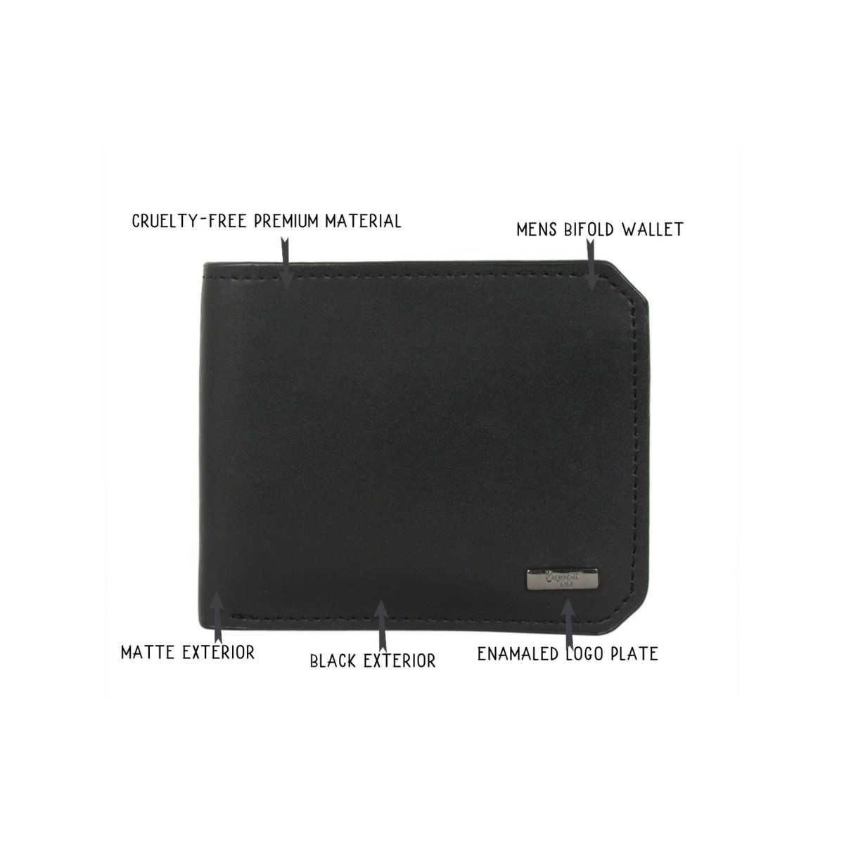 Buy Baggit Central Black Small Wallet Online