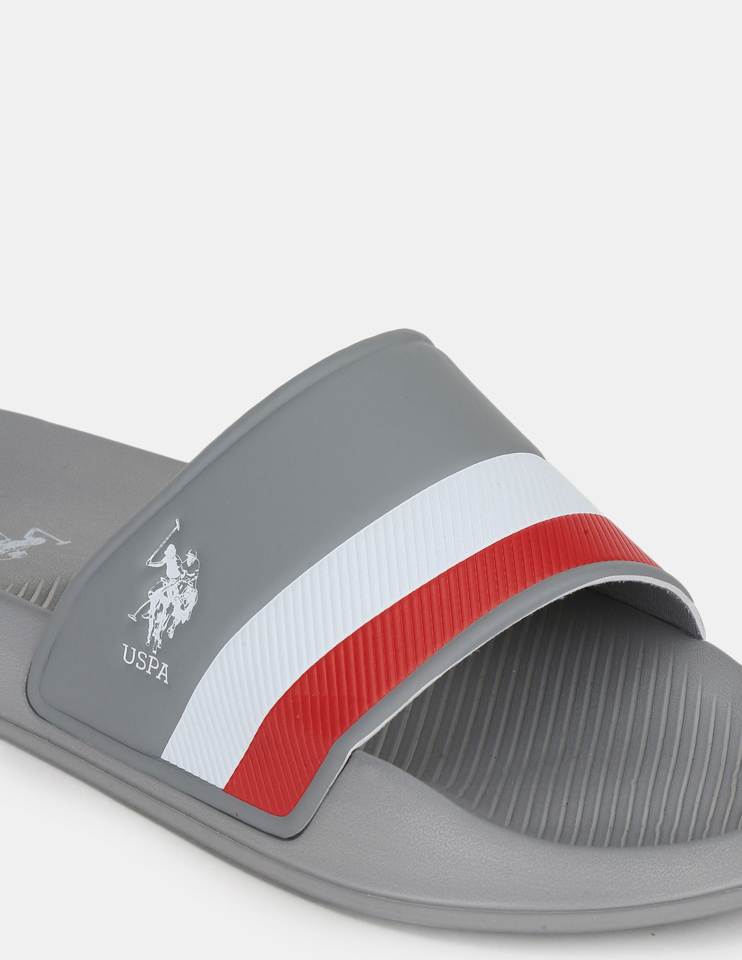 Buy U.S. POLO ASSN. Conex Grey Sliders(2fd21065g07) Online