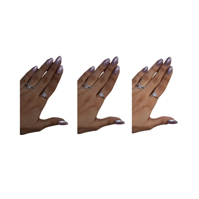 Buy SOEZI Pink Eye Reusable Press On Nails - Application Kit Online
