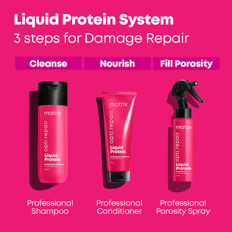 Matrix Opti.Repair 5-In-1 Porosity Spray, Liquid Protein & B5 Repairs ...