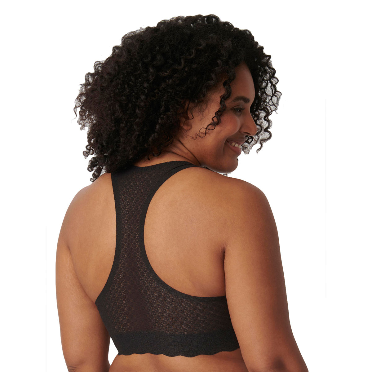 Sloggi Women Zero Feel Lace Racerback Seamless Padded Wireless Bra ...