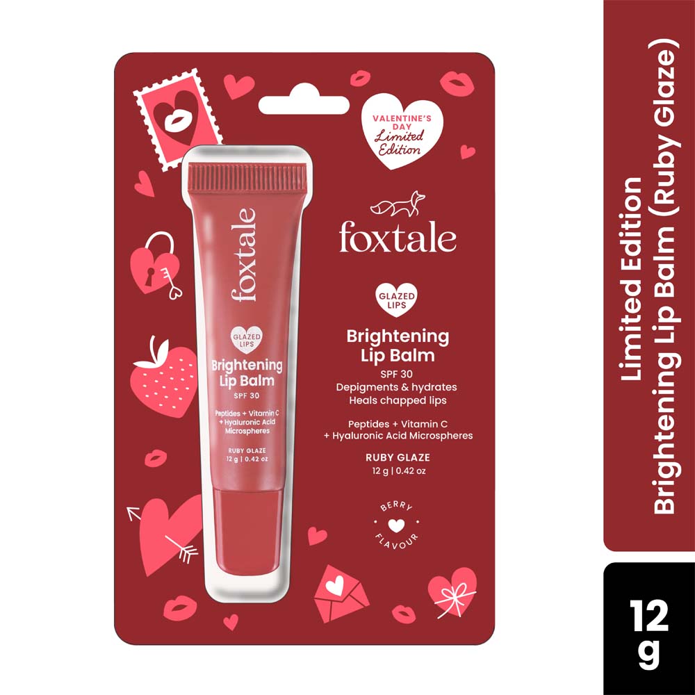 Buy Foxtale Brightening Lip Balm With Peptides, Vitamin C & Hyaluronic ...