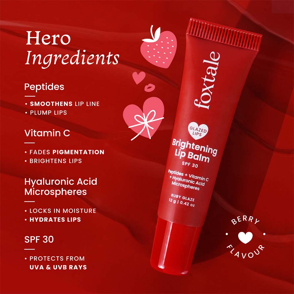 Buy Foxtale Limited Edition Brightening Lip Balm SPF 30 - Ruby Glaze Online