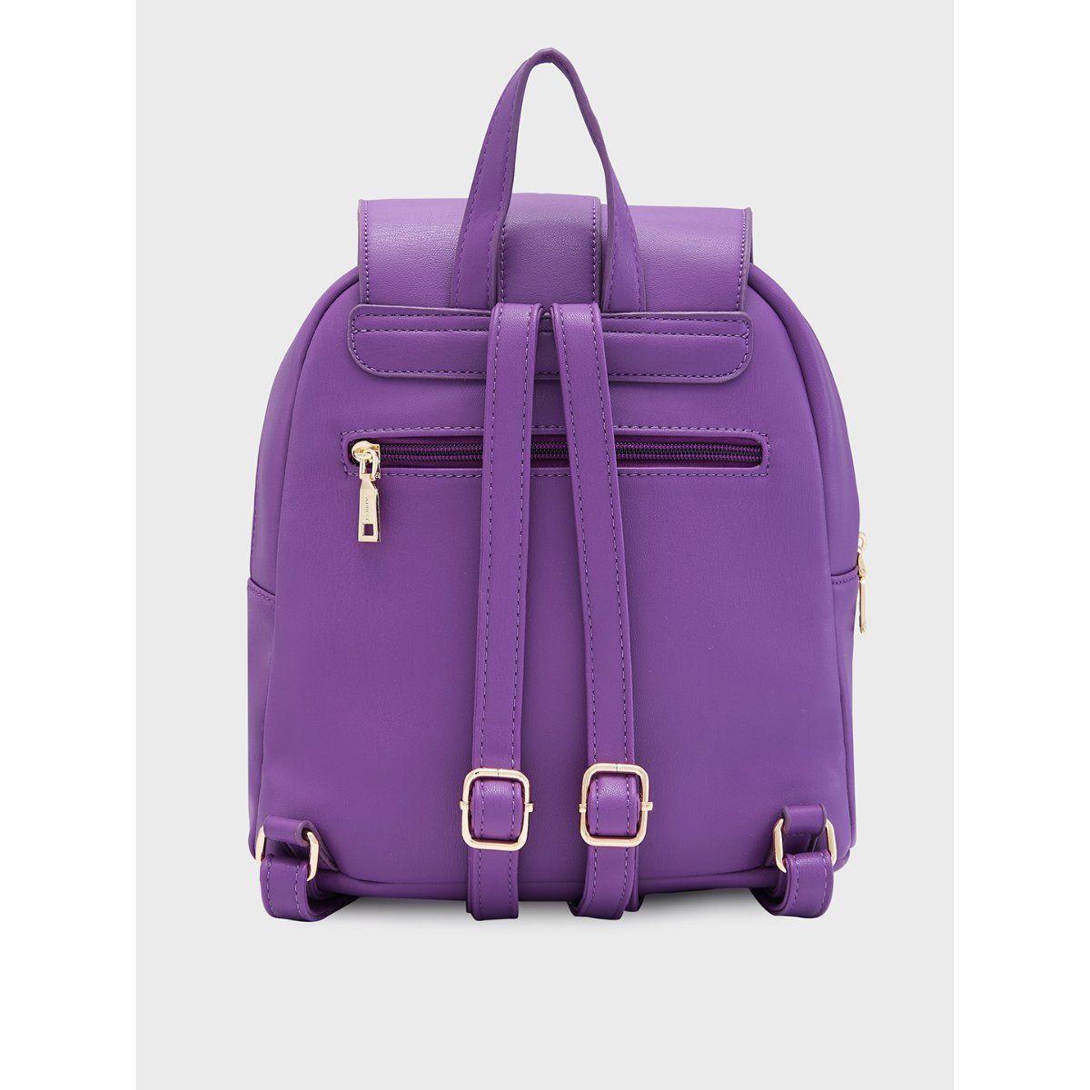Buy Caprese Purple Textured Backpack Online