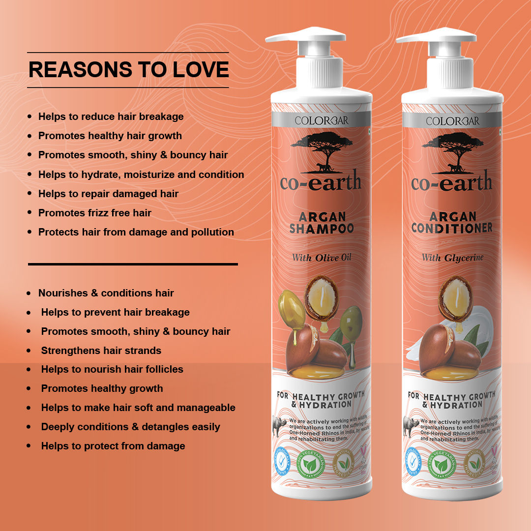 Buy Colorbar Co-Earth Argan Shampoo & Conditioner Combo Online