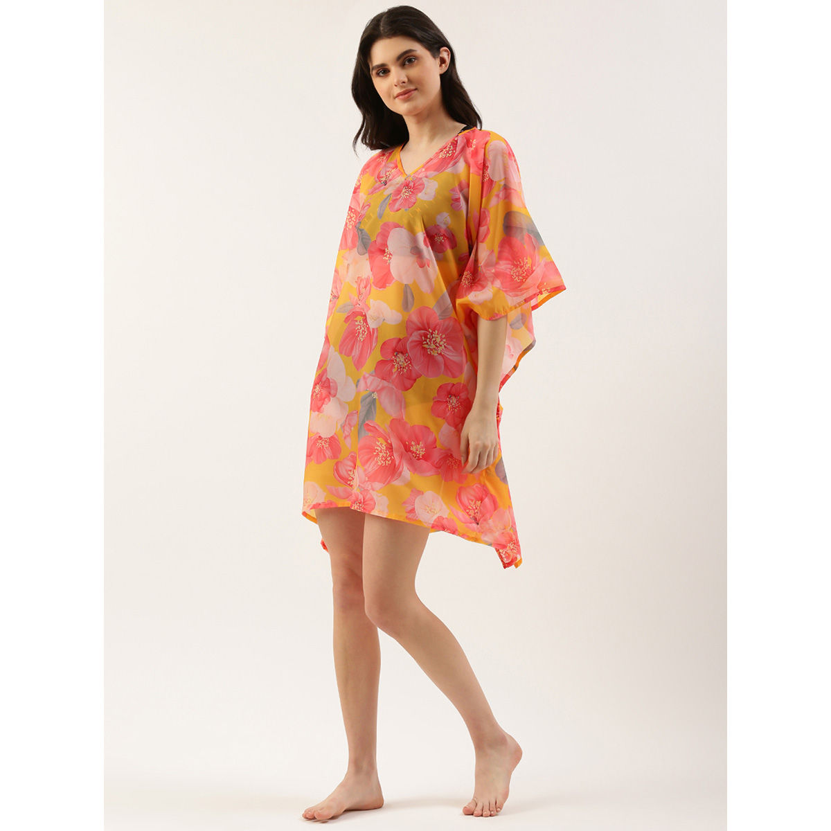 Buy Clt.s Women Yellow Cover Up Dress Online