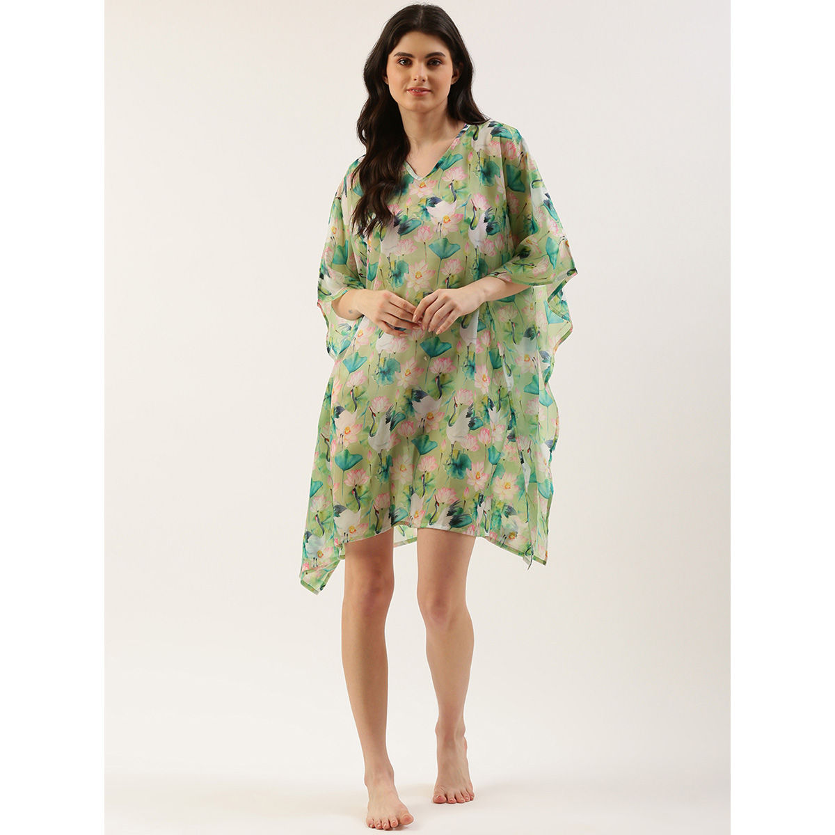 Buy Clt.s Women Green Cover Up Dress Online