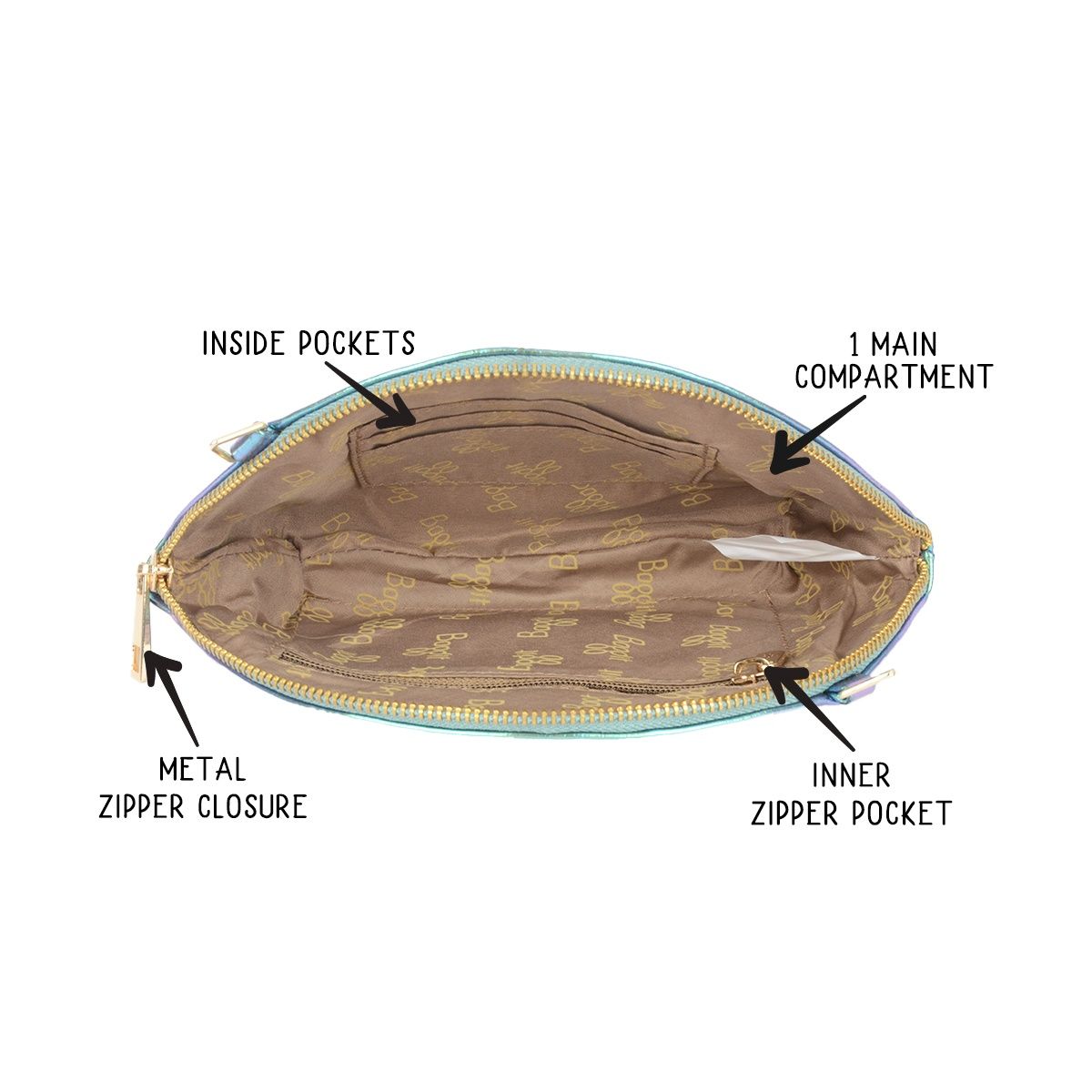 Baggit Fello Blue Clutch: Buy Baggit Fello Blue Clutch Online at Best ...