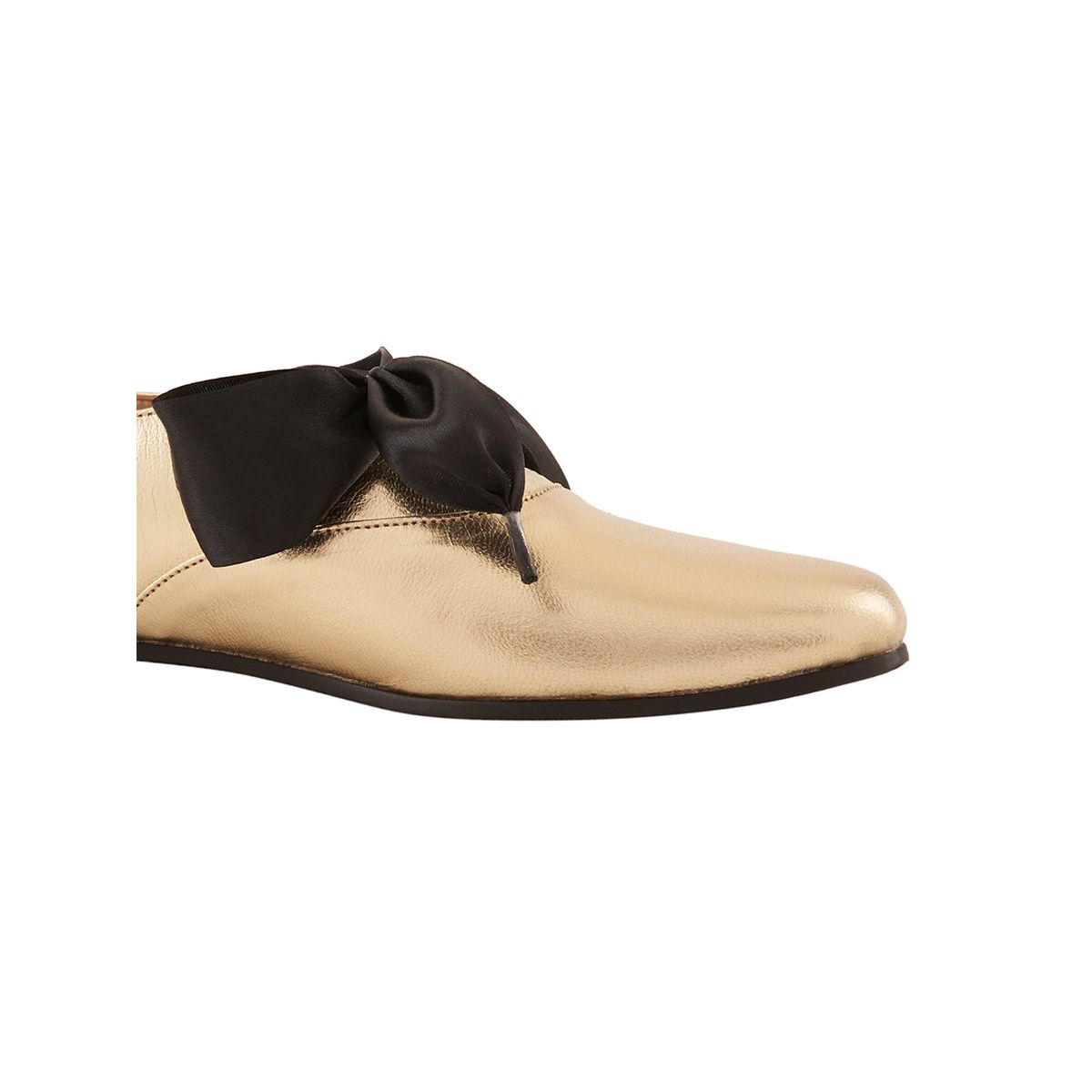 SKO Leather Solid Shoes-gold: Buy SKO Leather Solid Shoes-gold Online ...