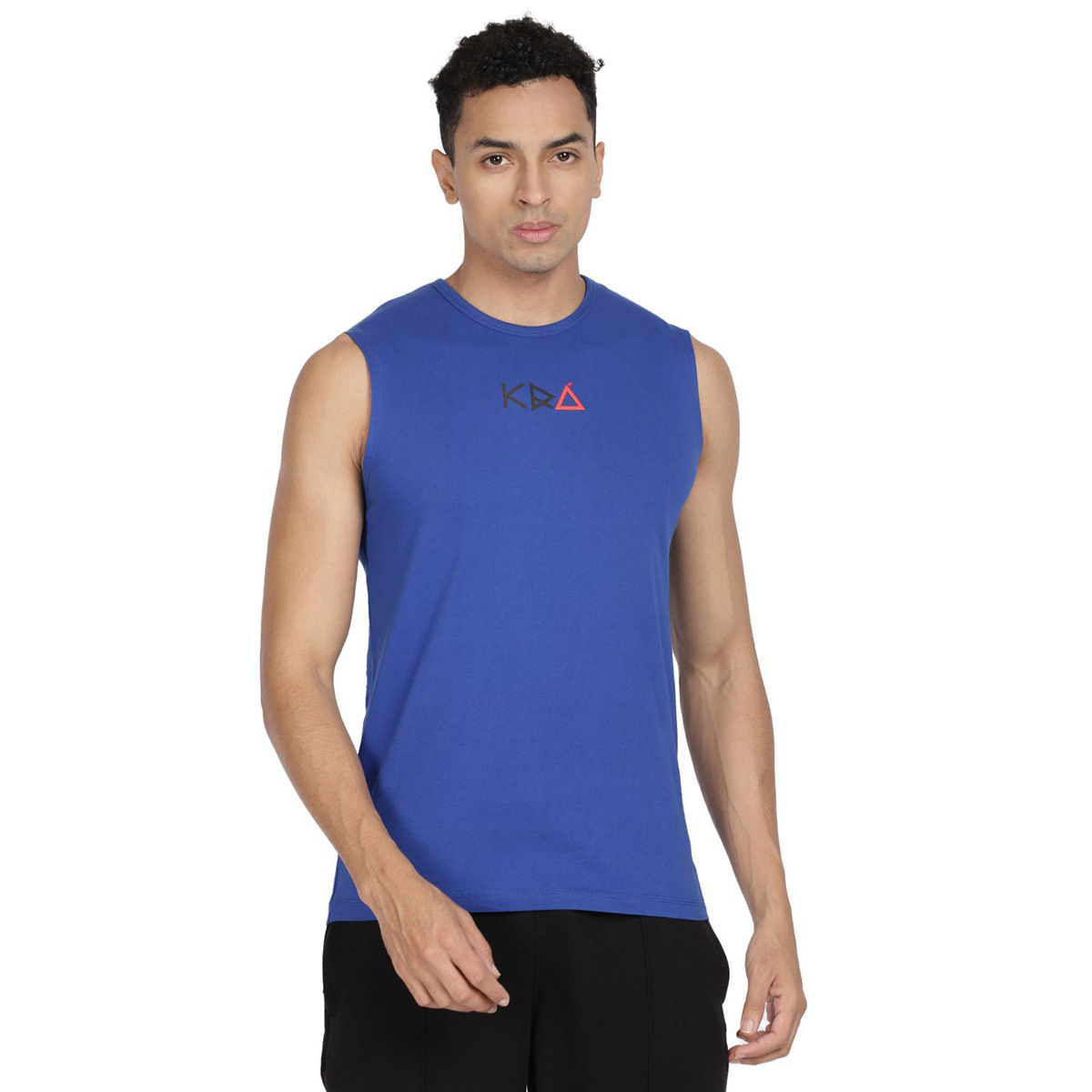KRA Mens Crew Neck Chest Print Singlets (S): Buy KRA Mens Crew Neck ...