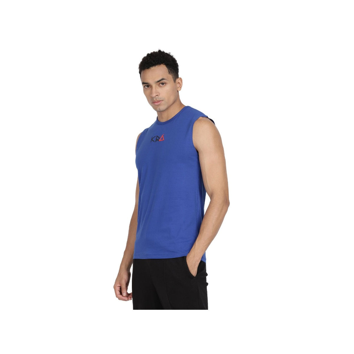 KRA Mens Crew Neck Chest Print Singlets (S): Buy KRA Mens Crew Neck ...