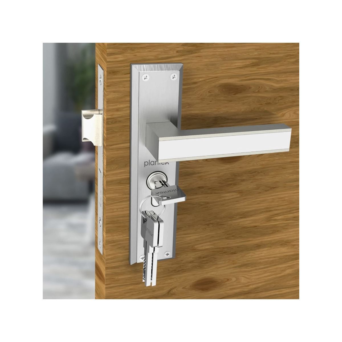 Buy Plantex Heavy Duty Door Lock Main Door Lock Set with 3 Keys Online