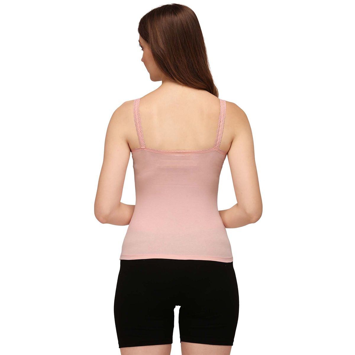 Buy SOIE Women's Cotton Spandex Camisole-peach Online