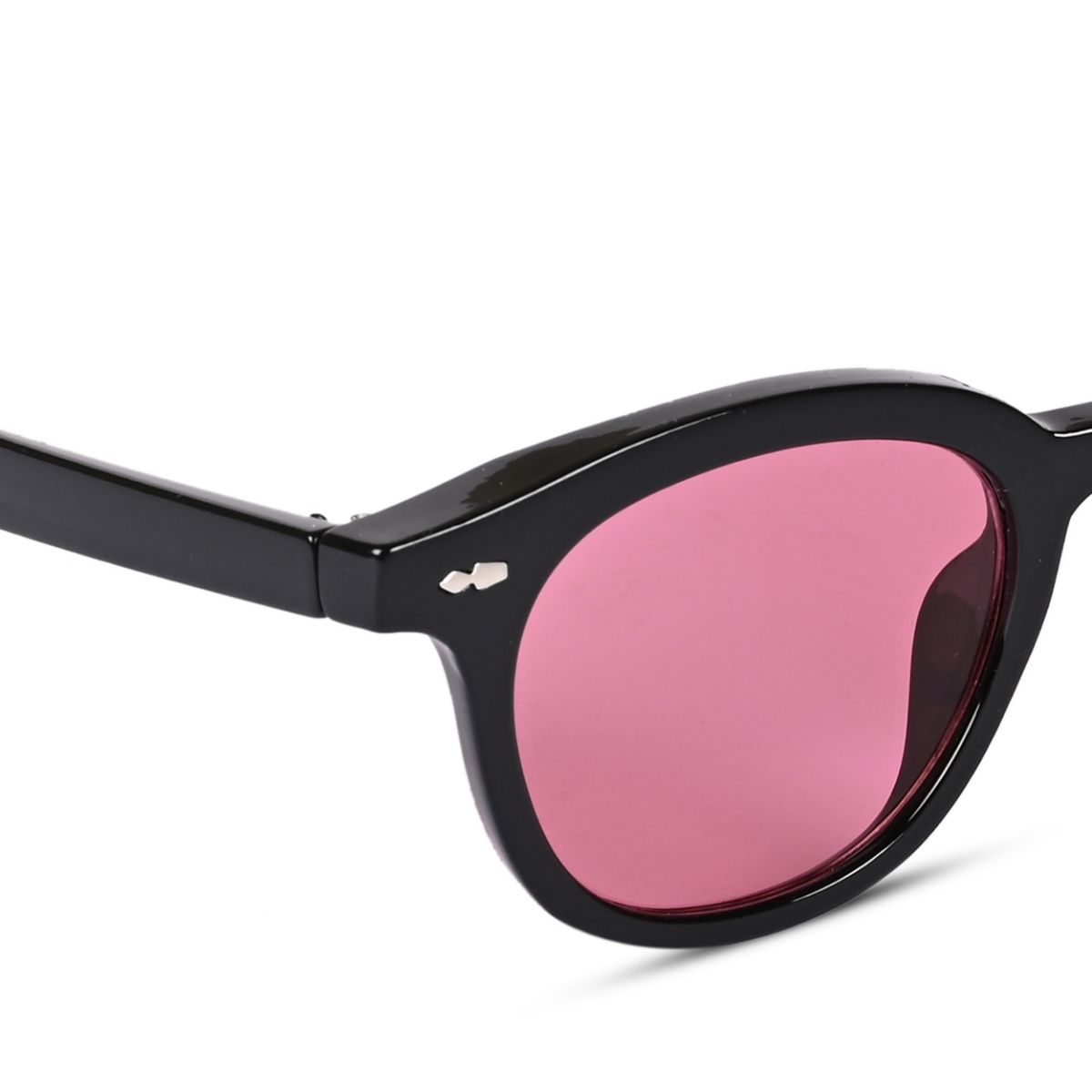 Buy Voyage Red Round Sunglasses for Men & Women - 36374Mg3908 (45) Online