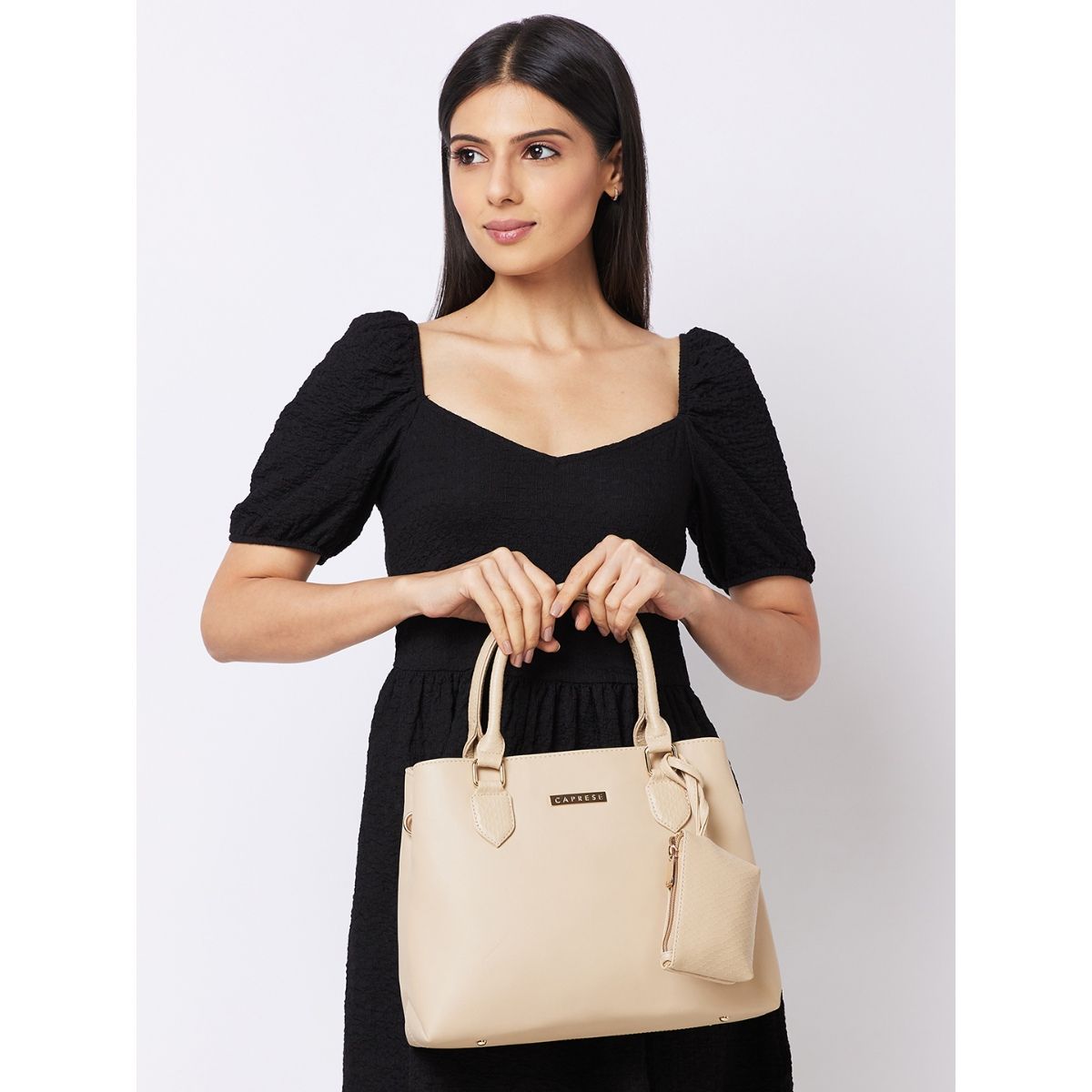 Buy Caprese Felisa Medium Tote Bag Beige Online