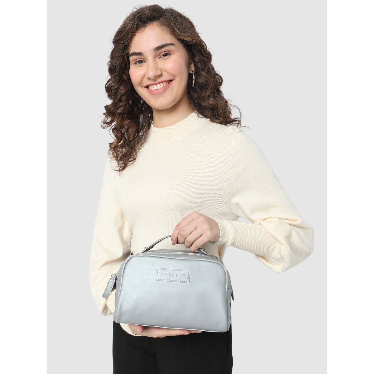 Buy Caprese Olivia Vanity Case Large Silver Online