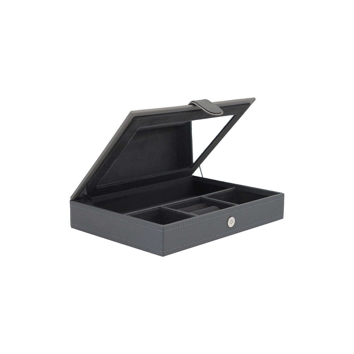 Buy Pure Home + Living Grey Pelle Jewelry Box Online