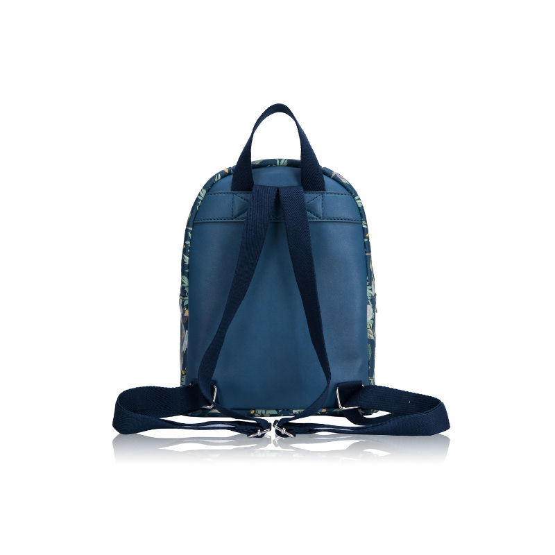 Buy Caprese Gemma Navy Floral Print Medium Backpack Online