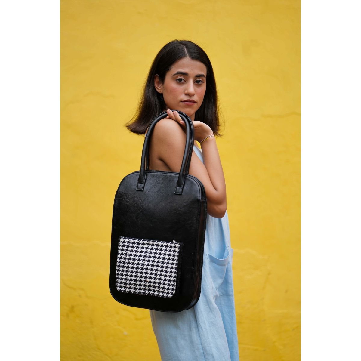 Miri Black Handcrafted Emma Laptop Bag (Upto 14"): Buy Miri Black ...